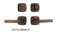 China Amertop Brass Door Handle Lever with Modern Contemporary  Art  Design for Home Bedroom or Bathroom Privacy for sale