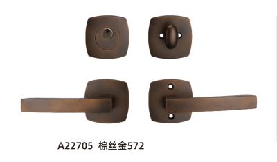 China Amertop Brass Door Handle Lever with Modern Contemporary  Art  Design for Home Bedroom or Bathroom Privacy for sale