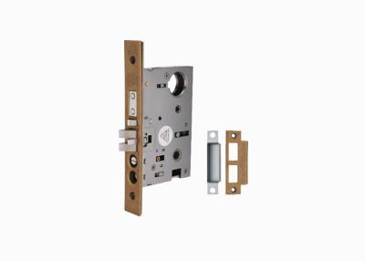 China Polished Brass Entrance Mortise Lock Body With Deadlatch Function Lifetime AM 8764 for sale