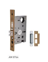 China Polished Brass Entrance Mortise Lock Body With Deadlatch Function Lifetime AM 8764 for sale