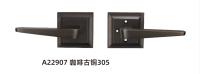China Home American Door Handles Heavy Duty Door Lever With Single Cylinder Lock for sale