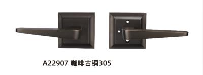 China Home American Door Handles Heavy Duty Door Lever With Single Cylinder Lock for sale