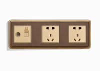 China Brass Bedroom Socket And Switch Button for sale