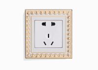 China Amertop Brass BS single UK power wall electrical 13A switched socket for sale