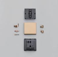 China Amertop Brass BS single UK power wall electrical 13A switched socket for sale