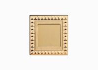 China 3 Pin 2 Gang Wall Switch And Socket Gold Finish 87mm 91.2mm for sale