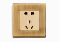 China Amertop New Modern Design Brass Wall Switch And Socket For Villa And Apartment for sale