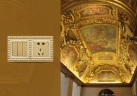 China Bedroom Brass American Light Switch , Electrical Sockets And Switches for sale