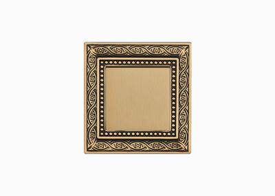 China EU Standard French Sockets And Switches 87mm 91.2mm Brass Switched Socket for sale