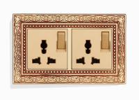 China Decorate BS Standard Brass 10A Electrical Plastic 1 Gang Wall Switch for sale
