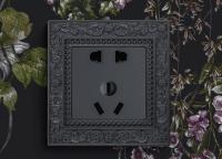 China Screwless Decorator Brass Switches And Sockets Wall Plate Child Safe Outlet for sale