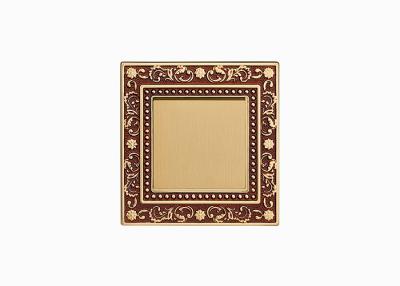 China 220V Vintage Brass Light Switch , 86 Gold metal Solid Brass Switch Plates for sale