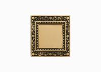 China Brass Wall Switch Panel , Retro Light Switches 86*86mm 10A 250V 1 2 3 4 Gang 1 2 Way for sale