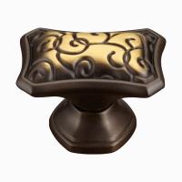 China Furniture Hardware 44*30*33mm Antique Brass Dresser Drawer Pulls Door Knobs for sale