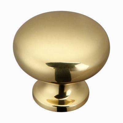 China Round Brass Cabinet Pull Handles Drawer Cabinet Pulls And Knobs With Screw for sale