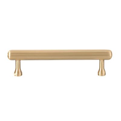 China 128mm Brass Kitchen Door Handles Kitchen Cabinet Furniture Pull Handles for sale