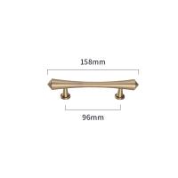 China 128mm Morden Solid Brass T Bar Kitchen Handles Cabinet Pull Handles for sale