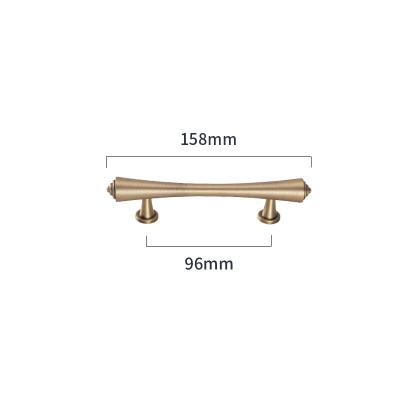 China 128mm Morden Solid Brass T Bar Kitchen Handles Cabinet Pull Handles for sale