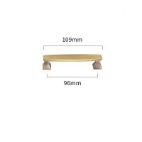 China Kitchen Gold Brass Cabinet Pull Handles 192mm For Apartment Villa for sale
