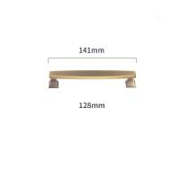 China Kitchen Gold Brass Cabinet Pull Handles 192mm For Apartment Villa for sale