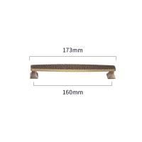 China 160mm 192mm Two Hole Brass Kitchen Door Handles Gold Brass Cabinet Handles for sale