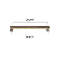 China 160mm 192mm Two Hole Brass Kitchen Door Handles Gold Brass Cabinet Handles for sale