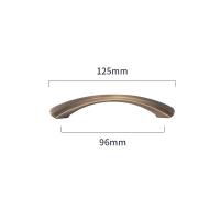 China 96mm 128mm Modern Brass Kitchen Cupboard Handles Hardware Mini Drawer Knob for sale