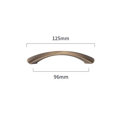 China 96mm 128mm Modern Brass Kitchen Cupboard Handles Hardware Mini Drawer Knob for sale