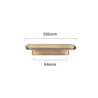 China hole 32mm Modern Brass Cabinet Handles Interior Pull Set And Drawer Furniture for sale