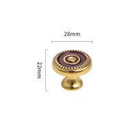 China 28*22mm Vintage Brass Cabinet Handles Brass Kitchen Cabinet Handle Door Pulls for sale