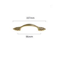 China Furniture 167*37mm Brass Cabinet Pull Handles Cabinet Accessories for sale