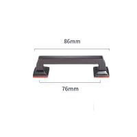 China 31*27mm Brass Cabinet Pull Handles Modern Minimalist Wardrobe Drawer Handle for sale