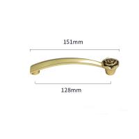China Bedroom Furniture Brass Cabinet Pull Handles Rose Brass Cabinet Drawer Pulls for sale