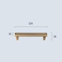 China Furniture Morden Solid Brass Cabinet Handles Hardware Cabinet Pulls for sale