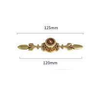 China Classic Vintage Brass Cabinet Pull Handles Metal Style Cabinet Brass Handles Knobs for sale