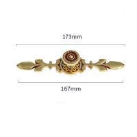 China Classic Vintage Brass Cabinet Pull Handles Metal Style Cabinet Brass Handles Knobs for sale
