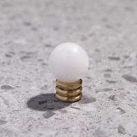 China Amertop Brass Cabinet Pull Handles Gold Round Door Knobs Solid Brass for sale