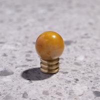 China Furniture Yellow Brass Drawer Cabinet Knobs Wardrobe Door Handle for sale
