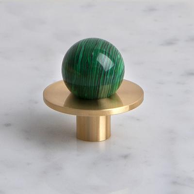 China Brass Cabinet Handle Pulls Knobs Gold Round solid brass door knobs for sale