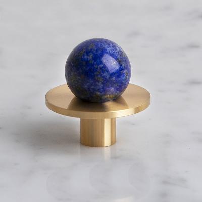 China Mid Century Brass Cabinet Pull Handles Furniture Drawer Pull Cupboard Knob for sale