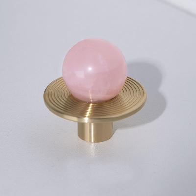 China Round Brass Dresser Knobs Drawer Pulls Handles Cabinet Door Knob Handle Antique Rustic for sale