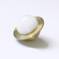 China Bedroom Brass Cabinet Pull Handles Planet 30*38mm Brass Gold Drawer Pulls for sale