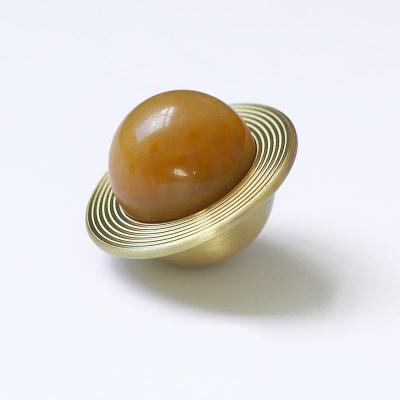 China 30*38mm Round Brass Drawer Pulls Knobs For Kitchen Cabinet for sale