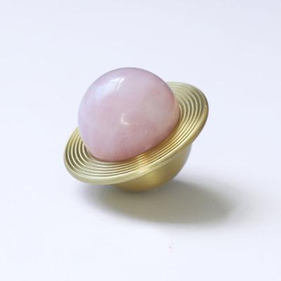 China Brass Gold Cabinet Door Pulls Knobs Round Planet Drawer Knobs for sale