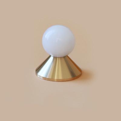 China Latest Design Jade And Brass Finished Cabinet Knob Mid century style for sale