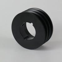 China HT200 material grade sand-cast pulley with black oxide surface treatment for small motors and fans for sale