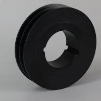 China HT200 material grade sand-cast pulley with black oxide surface treatment for small motors and fans for sale