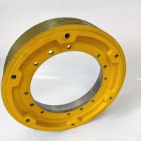 China Ductile Iron Elevator Traction Wheel Castings Custom Sizes For Elevator Lifting Load Bearing Drive Components for sale
