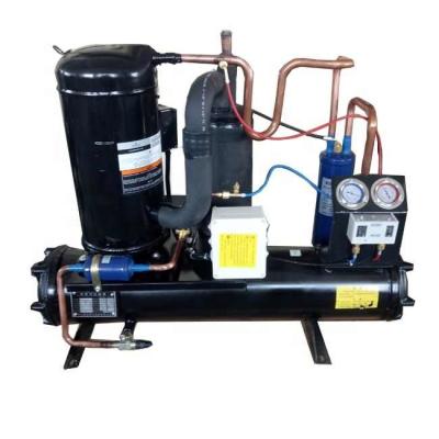 China KUB WN03 ZB21M Copeland Commercial Refrigeration Condensing Unit Water Cooled 3HP Refrigeration for sale