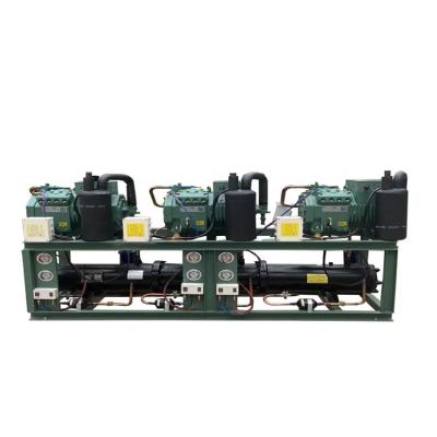 China 10HP Three System Water Cooled Condensing Unit with 380V/3Ph/50Hz and 1 Year Warranty for sale